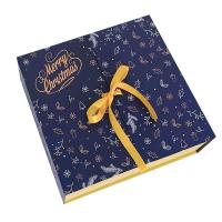 China Custom Yellow Riband Double Door Gift Box Make Up Luxury for sale