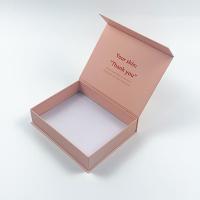 China Folding Pink Lingerie Scarf Packaging Boxes Custom Size for sale