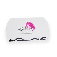 China Pillow Type Wig Packaging Box OEM Hair Extension Packaging Boxes for sale