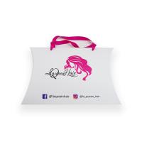 China Pillow Type Wig Packaging Box OEM Hair Extension Packaging Boxes for sale