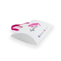 China Pillow Type Wig Packaging Box OEM Hair Extension Packaging Boxes for sale