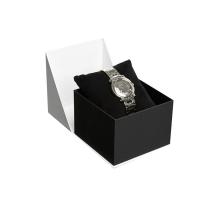 China Luxury Art Paper Cardboard Watch Box Embossing  Hot Stamping for sale