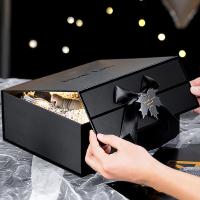 China OEM Custom Gift Packaging Custom Logo Printing Wedding Gift Box with Ribbon for sale