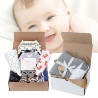 China clear Window Custom Luxury Gift Boxes for Baby Blanket Bibs Kids for sale