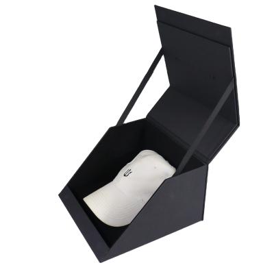 China Ladder Shaped Baseball Cap Packaging Box Custom Printing for sale