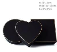 China Big Heart Shape Custom Gift Packaging For Rose Flowers Florist for sale