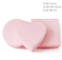 China Big Heart Shape Custom Gift Packaging For Rose Flowers Florist for sale
