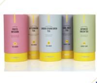 China Kraft Paper Tea Packaging Box OEM Cylinder Tube Packaging for sale