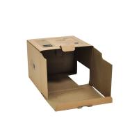 China Custom Mug Kraft Paper Packaging Box PVC Transparent Window for sale