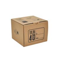 China Custom Mug Kraft Paper Packaging Box PVC Transparent Window for sale