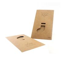 China Brown Kraft Paper Packaging Box OEM Socks Gift Box for sale