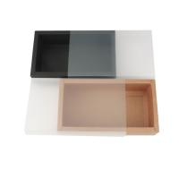 China Sleeves Retail Kraft Paper Packaging Box With PVC Frosted Coat for sale