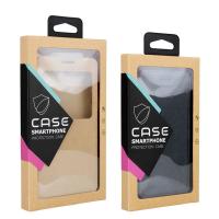 China Phone Case Kraft Paper Box With Window PVC Transparent for sale