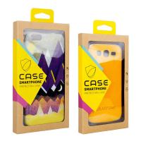China Phone Case Kraft Paper Box With Window PVC Transparent for sale