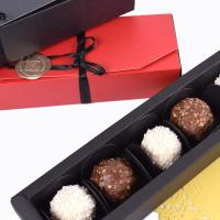 China Recycled Kraft Paper Packaging Box OEM Chocolate Truffles Gift Box for sale