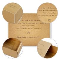 China Cardboard Brown Kraft Paper Box Custom Printing Packaging for Soap for sale