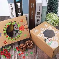China Foldable Food Grade Brown Kraft Paper Box for sale