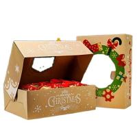 China Foldable Food Grade Brown Kraft Paper Box for sale