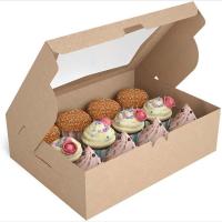 China Foldable Food Grade Brown Kraft Paper Box for sale