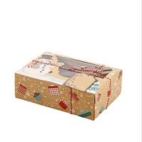 China Human Shaped Kraft Cardboard Gift Boxes For Christmas Gingerbread for sale