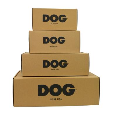 China Mailer Kraft Paper Packaging Box Corrugated Cardboard For Dog Toys for sale