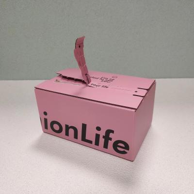 China Corrugated Cartons Zipper Kraft Paper Packaging Box For E Commerce for sale