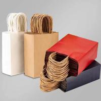China Custom Printed Logo Recyclable Paper Gift Bags for sale