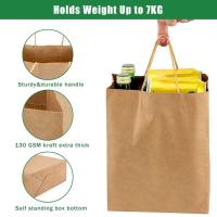 China Recyclable Eco Friendly Brown Paper Gift Bags for sale