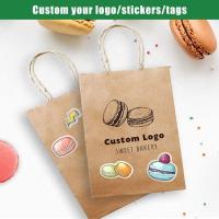 China Recyclable Eco Friendly Brown Paper Gift Bags for sale