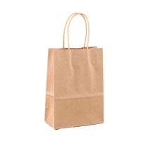 China Recyclable Eco Friendly Brown Paper Gift Bags for sale