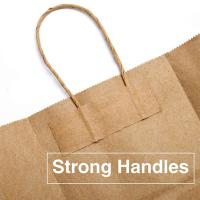 China Recyclable Eco Friendly Brown Paper Gift Bags for sale