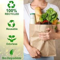 China Recyclable Eco Friendly Brown Paper Gift Bags for sale