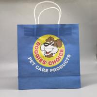 China Custom Printing Pet Pattern Recyclable Paper Gift Bags For Dog Retail Shop for sale