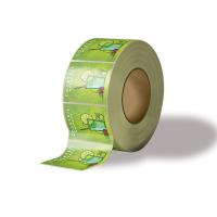 China OEM Custom Offset Printing Stickers Gold Foil Round Sticker Roll for sale