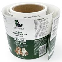China Embossing Offset Printing Stickers For Pet Food Nurture Bottle for sale