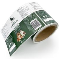China Embossing Offset Printing Stickers For Pet Food Nurture Bottle for sale