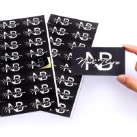 China Gold Foil Logo Transparent Vinyl Sticker Die Cut  FSC certificated for sale