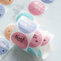 China Customized Offset Printing Stickers Thank You For Supporting My Small Business for sale