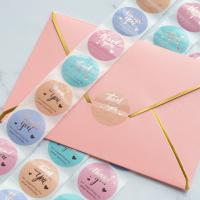China Customized Offset Printing Stickers Thank You For Supporting My Small Business for sale
