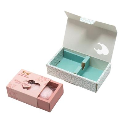 China Custom Printing Logo Matt Paper Slide Open Drawer Box For Handmade Soap for sale