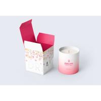 China Custom Private Brand Foldable Color Printing Cardboard Box for Candle for sale
