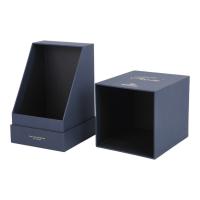 China Embossing Custom Printing Lid And Base Box For Soy Candle Jar for sale