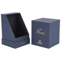 China Embossing Custom Printing Lid And Base Box For Soy Candle Jar for sale