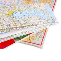 China Soft Waterproof Map Printing Services PMS CMYK Custom Finishing for sale
