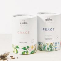 China Recycled Cardboard Cylinder Tube Box Food Grade for Loose Leaf Tea Coffee for sale