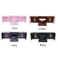 China Big Cube Flowers Gift Box With Heart Shape Box And Drawer Box for sale