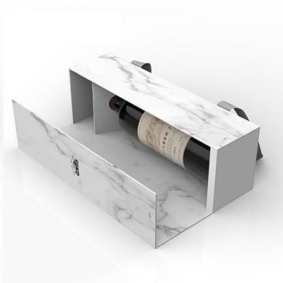 China Glossy Lamination Printing Packaging Box Portable Champagne Gift Box for sale