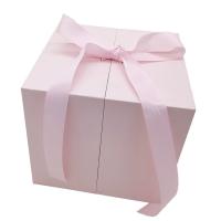 China Big Cube Heart Box With Drawer for Valentine's Day Rose Chocolate for sale