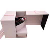 China Big Cube Heart Box With Drawer for Valentine's Day Rose Chocolate for sale