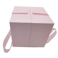 China Big Cube Heart Box With Drawer for Valentine's Day Rose Chocolate for sale